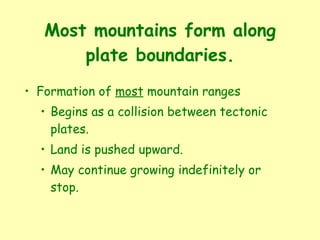 Chapter 3 Mountains and Volcanoes | PPT