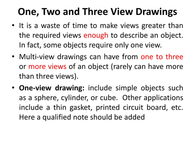 Chapter 3 multiview drawings | PPTX | 3-D Graphics | Computer Software and Applications