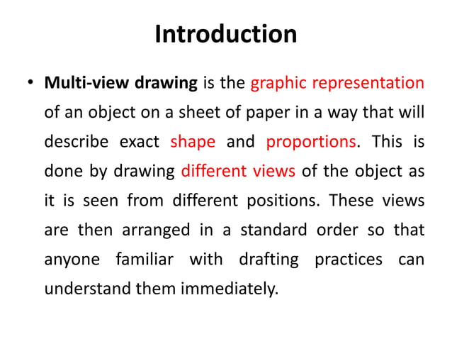 Chapter 3 multiview drawings | PPTX | 3-D Graphics | Computer Software and Applications