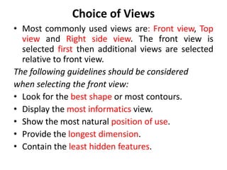 Chapter 3-Multiview Drawings (Front, Side and Top Views) | PDF