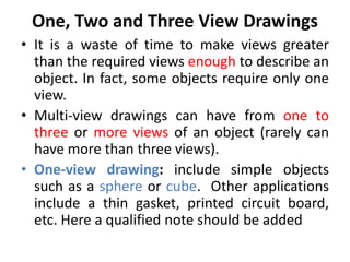 Chapter 3-Multiview Drawings (Front, Side and Top Views) | PDF