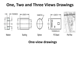 Chapter 3-Multiview Drawings (Front, Side and Top Views) | PDF