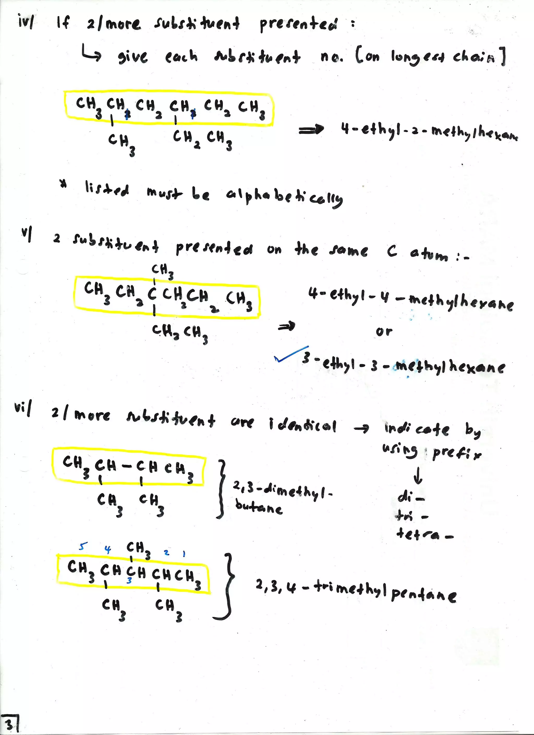 Chapter 3 naming alkanes | PDF