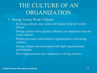 Chapter 3 Organizational Culture And Environment The Constraints | PPT