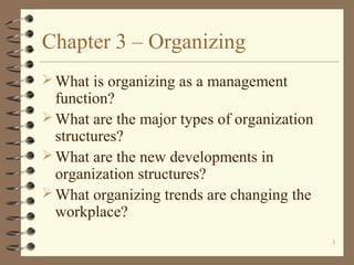 Chapter 3 organizing introduction | PPT