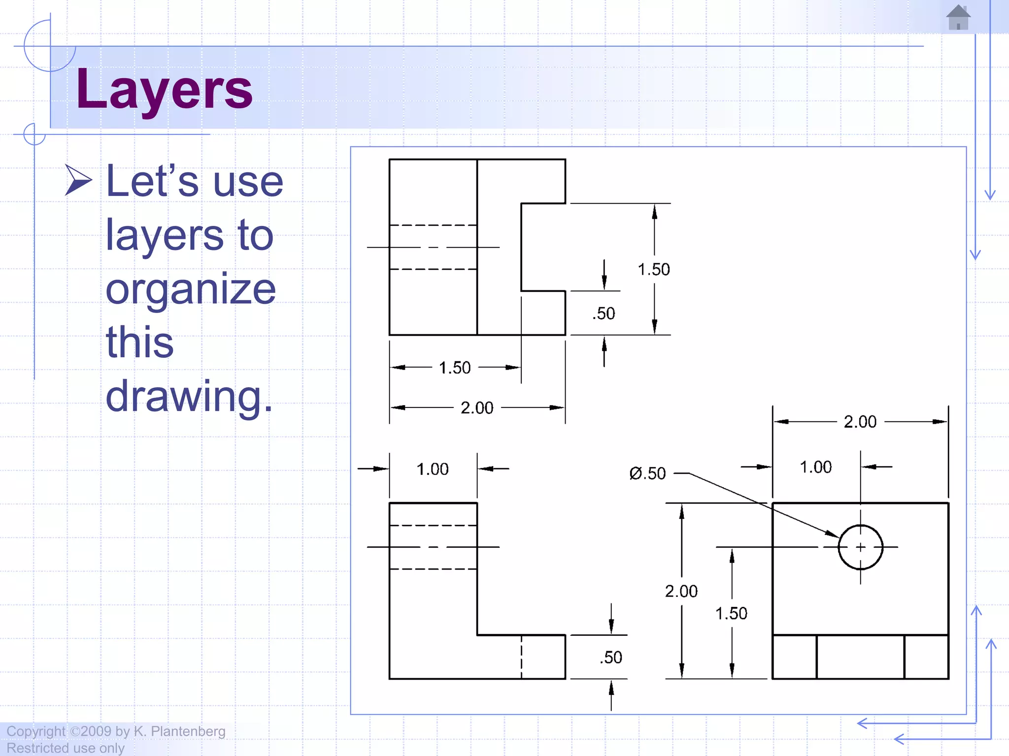 Chapter 3 orthographic projections in auto cad 2010 | PPTX