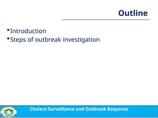 chapter 3- cholera Outbreak Investigation | PPTX