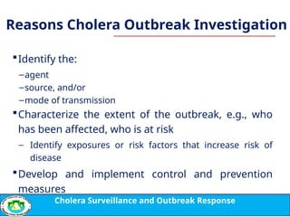 chapter 3- cholera Outbreak Investigation | PPTX