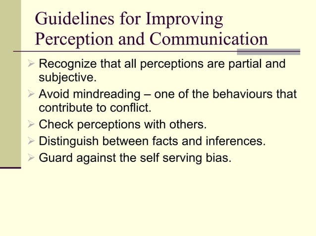 Chapter 3 perception communication (pp) | PPT