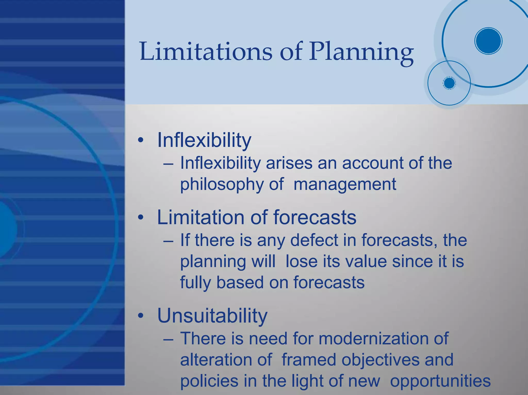 PLANNING IN MANAGEMENT,DEFINITION CHARACTERISTICS, IMPORTANCE AND ...