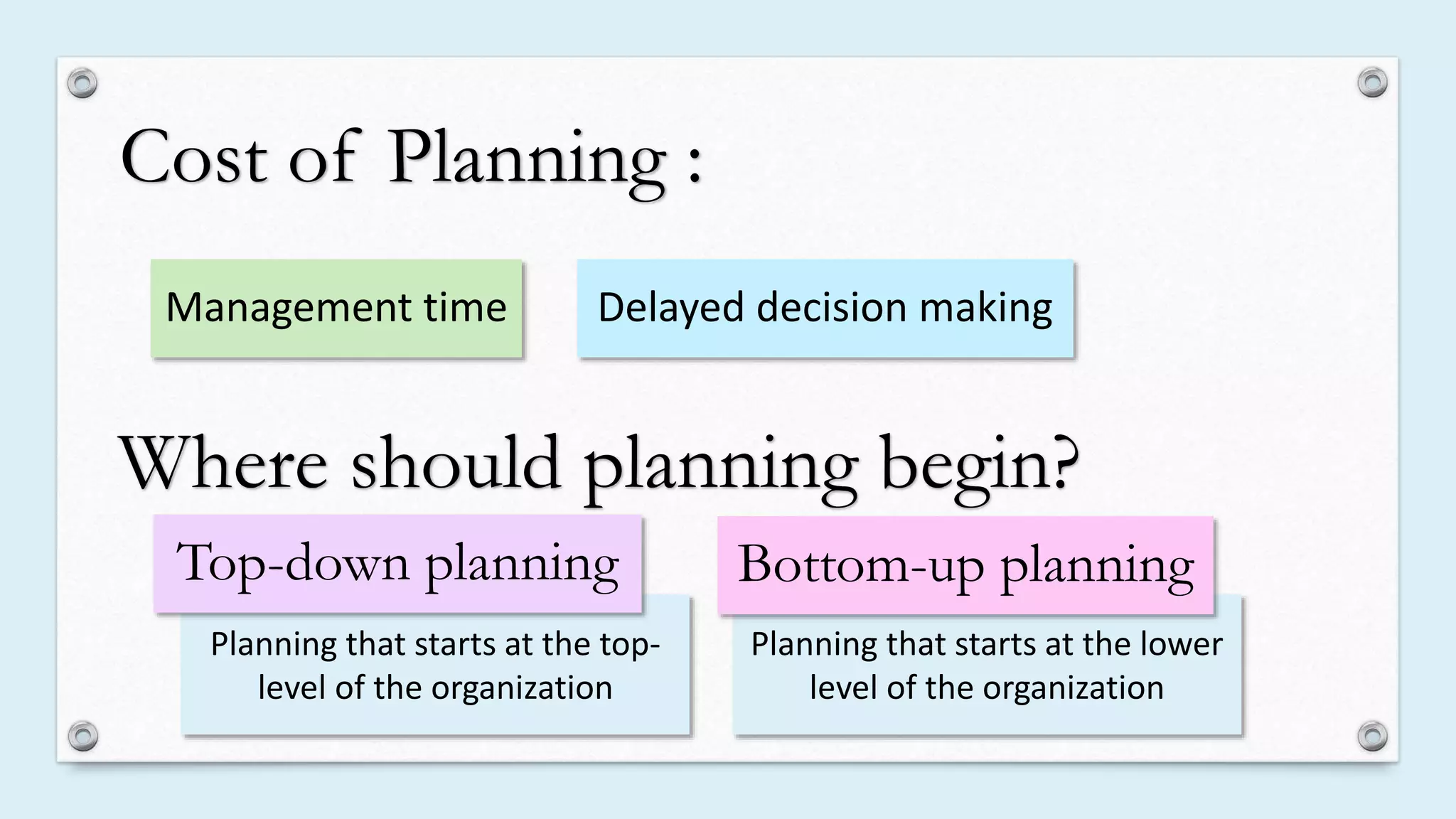 Chapter 3 - Planning MGT420 | PPTX