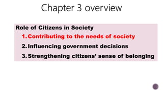 Chapter 3 - Role of Citizens | PPT