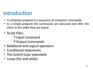 Chapter 3 - Programming in Matlab. aaaapptx | PPT