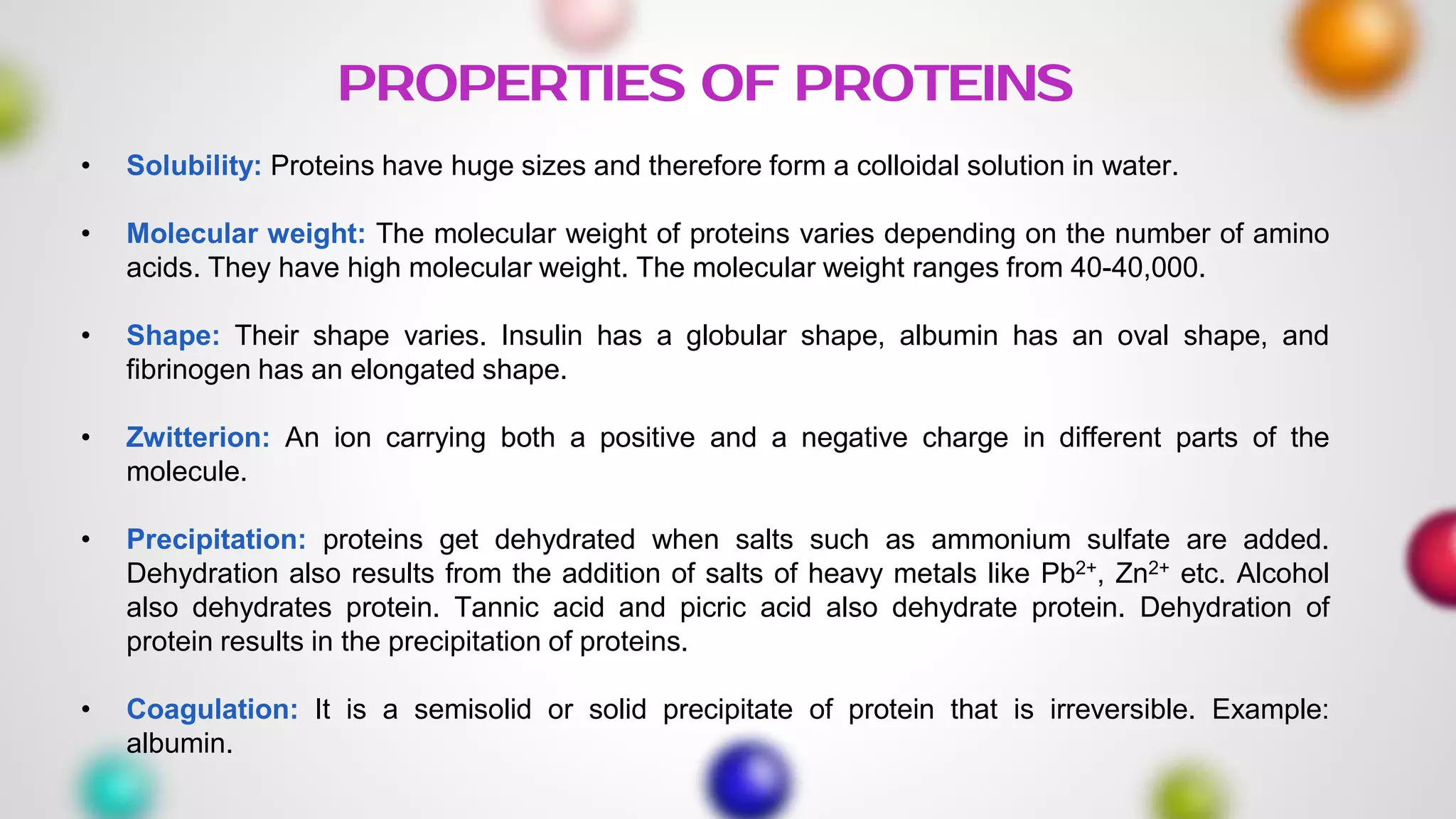 Proteins: Biochemistry | PPTX