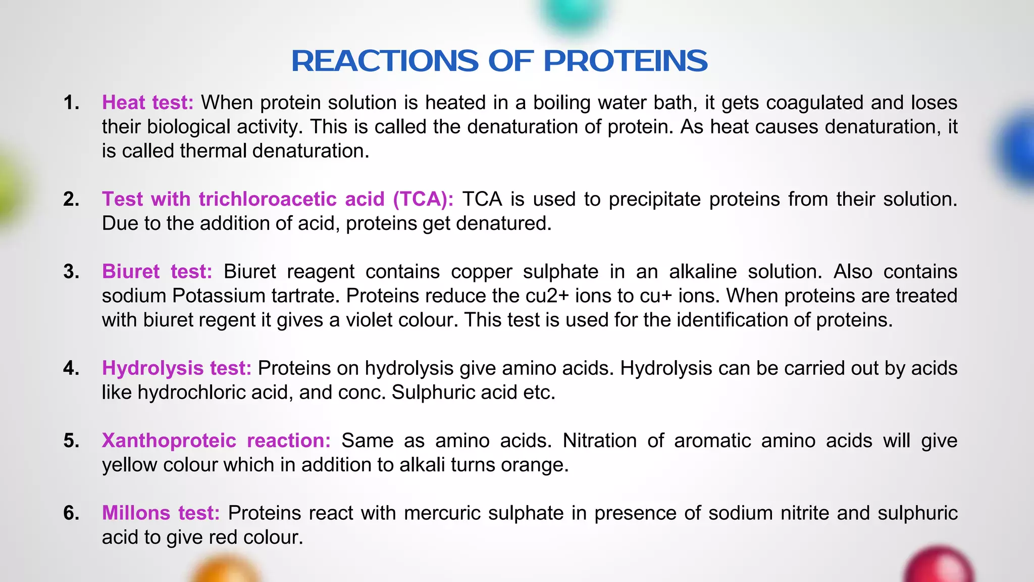 Proteins: Biochemistry | PPTX