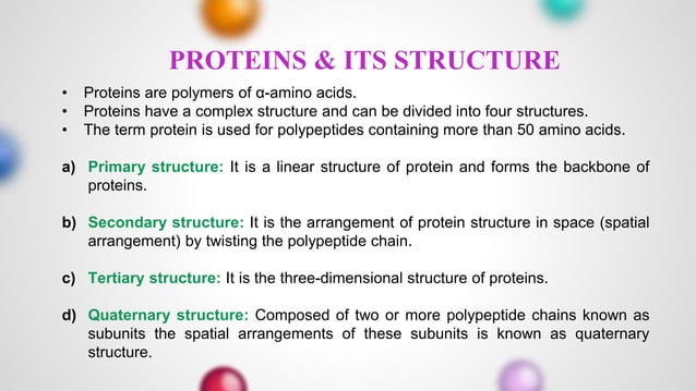 Proteins: Biochemistry | PPTX | Chemistry | Science