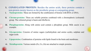 Proteins: Biochemistry | PPTX