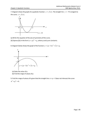 Chapter 3 quadratc functions | PDF | Physics | Science