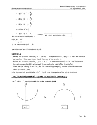 Chapter 3 quadratc functions | PDF | Physics | Science