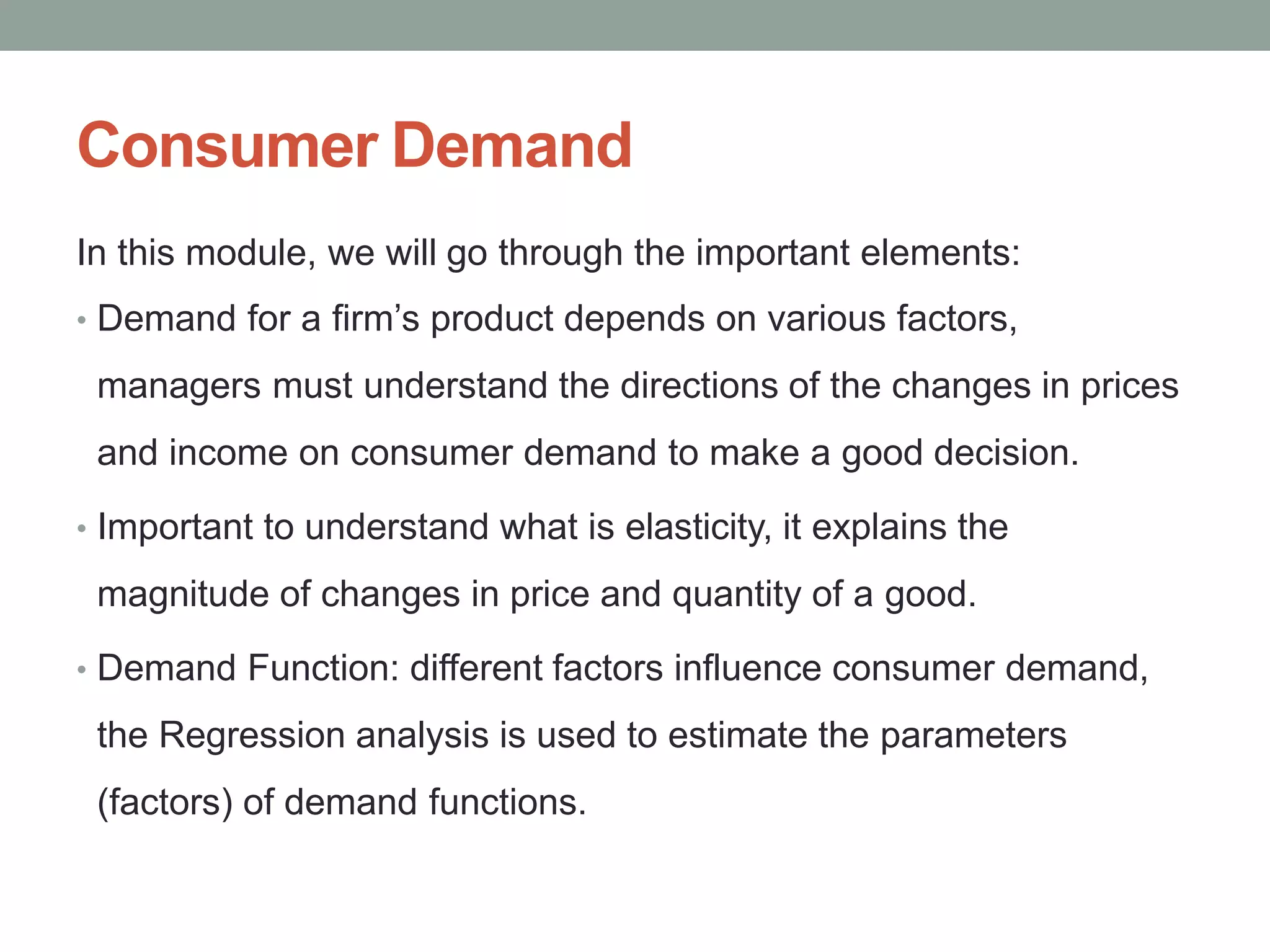 Chapter 3 quantitative demand analysis | PPT