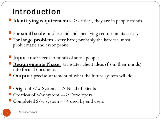 Chapter 3 requirements | PPT