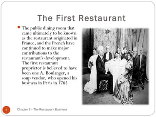 HRMPS 13 - (MIDTERM) Chapter 3 Restaurant | PPT