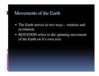 Chapter 3 rotation and revolution | PDF