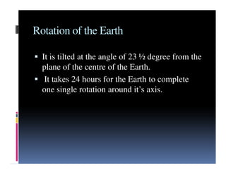 Chapter 3 rotation and revolution | PDF