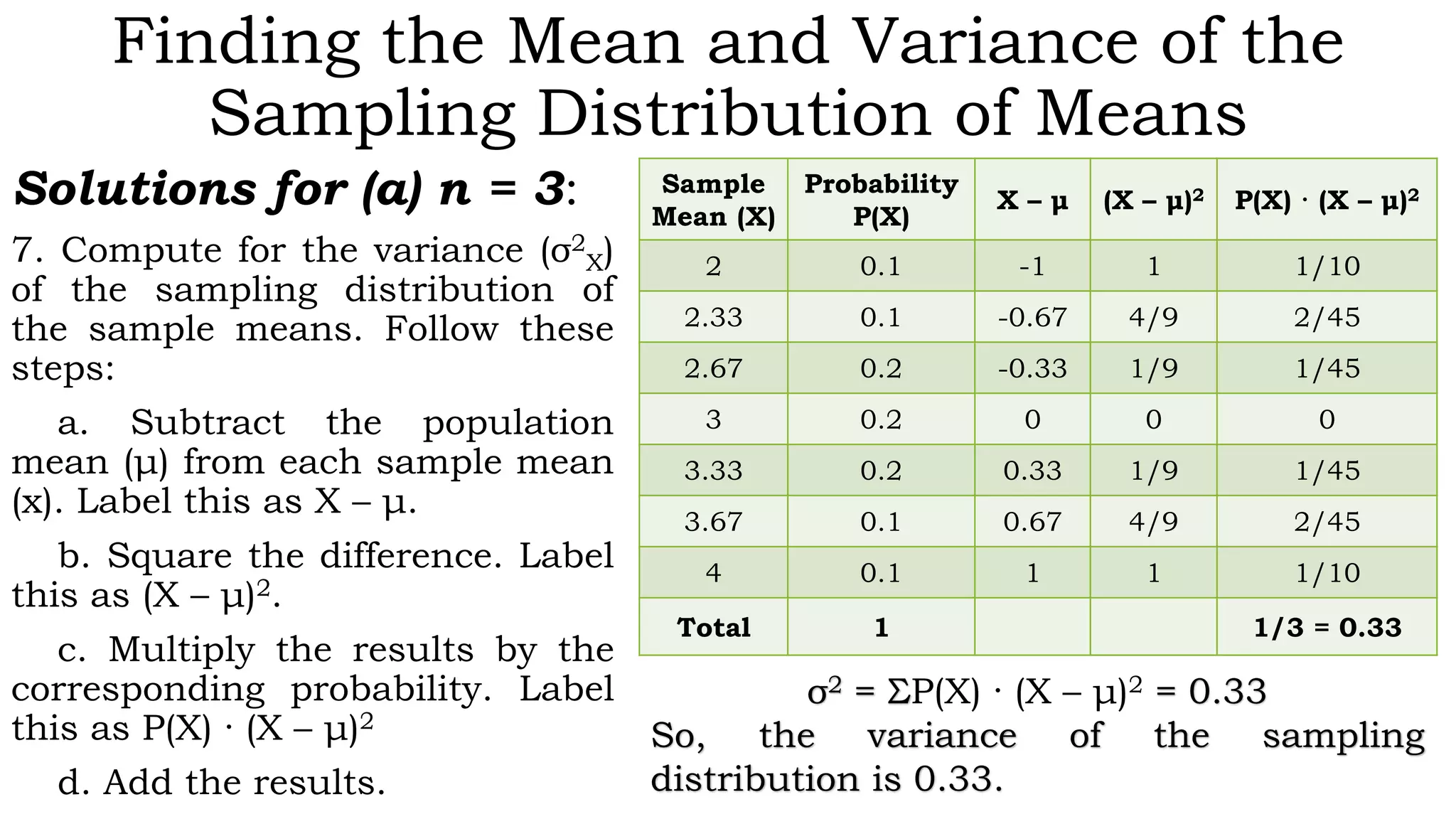 Chapter 3 sampling and sampling distribution | PPTX