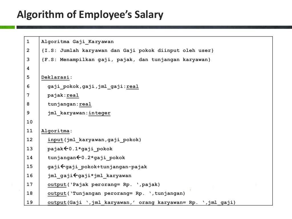 Algorithm And Programming Sequential Structure