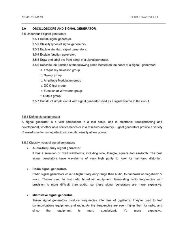Chapter 3 signal-generator | PDF