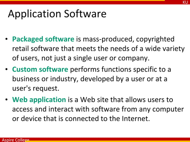 Chapter 3 - Software.pptx | Operating Systems | Computer Software and ...