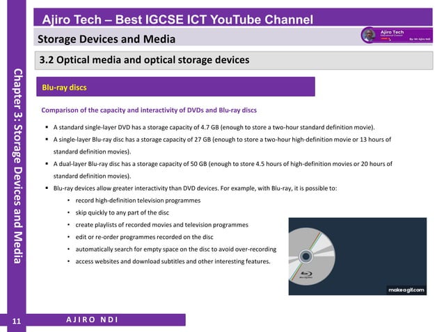 IGCSE ICT (0417/0983) - Storage Devices and Media - Ajiro Tech | PDF | Data Storage and ...
