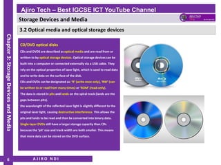 IGCSE ICT (0417/0983) - Storage Devices and Media - Ajiro Tech | PDF