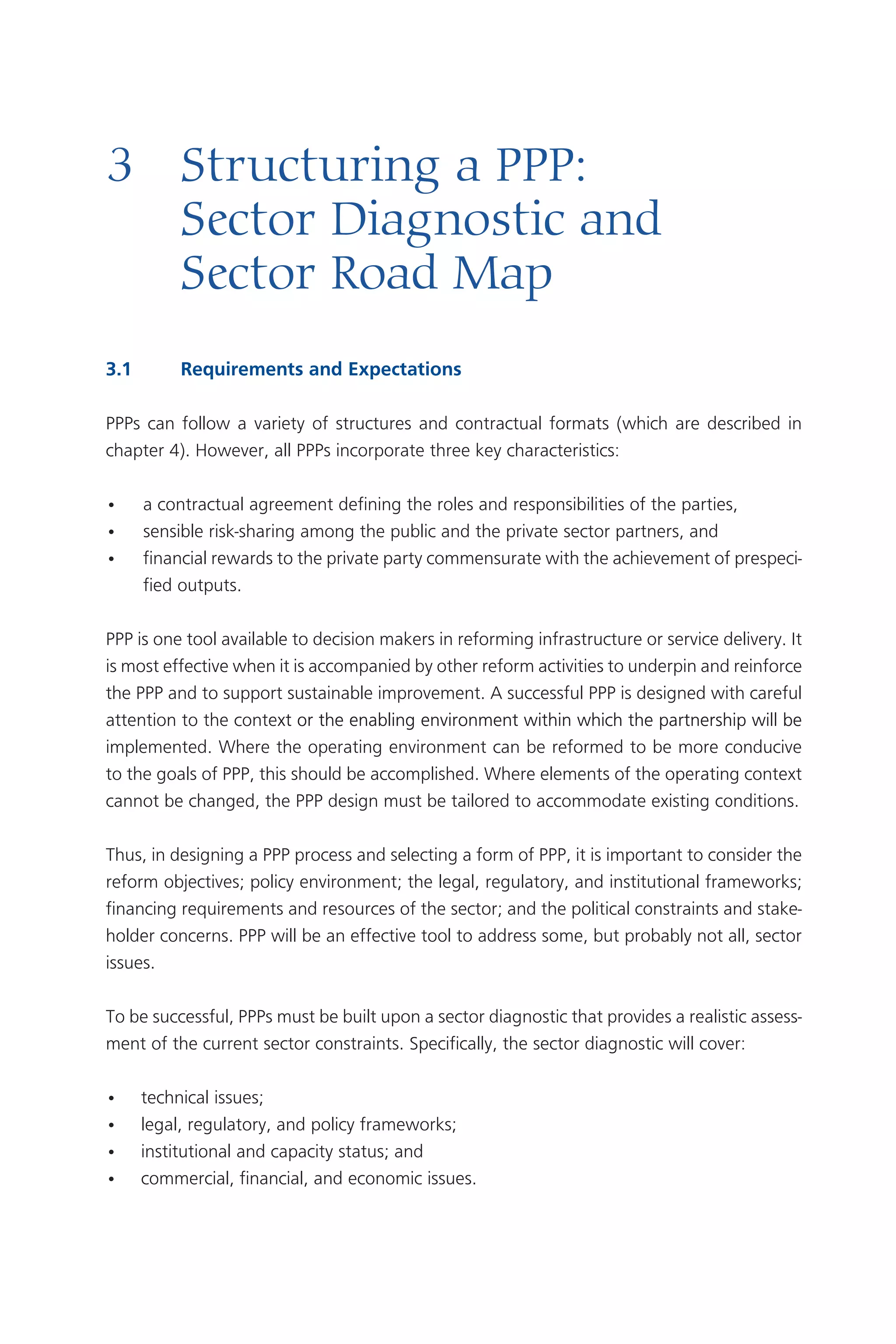Chapter3 Structuring A Ppp (Sector Diagnostic & Road Map) | PDF