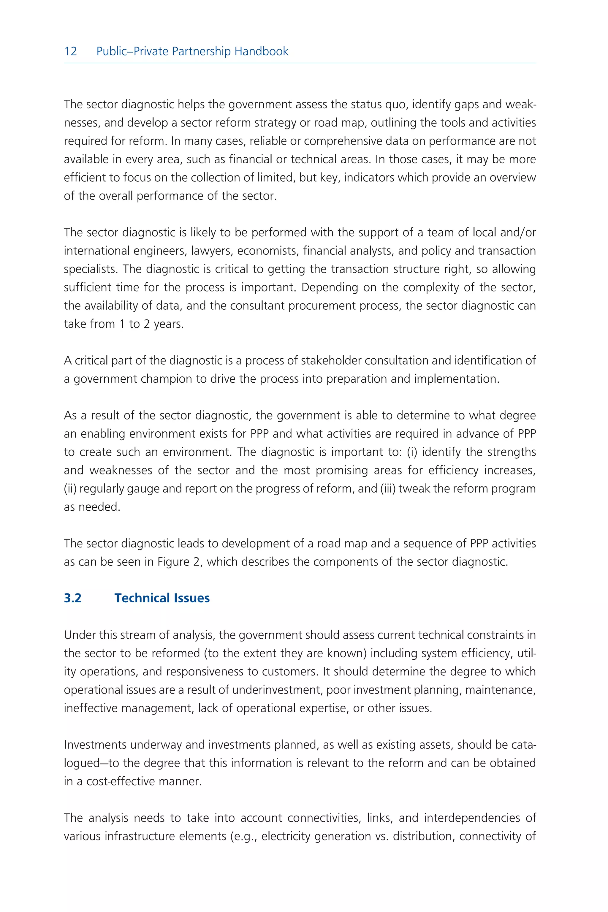 Chapter3 Structuring A Ppp (Sector Diagnostic & Road Map) | PDF