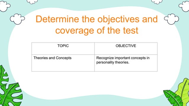 Chapter 3 - Table of Specifications.pptx | Educational Assessment ...