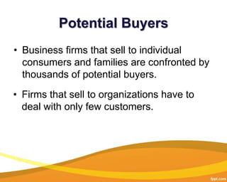 Chapter 3: The Buying Behavior of Organizational Markets | PPTX