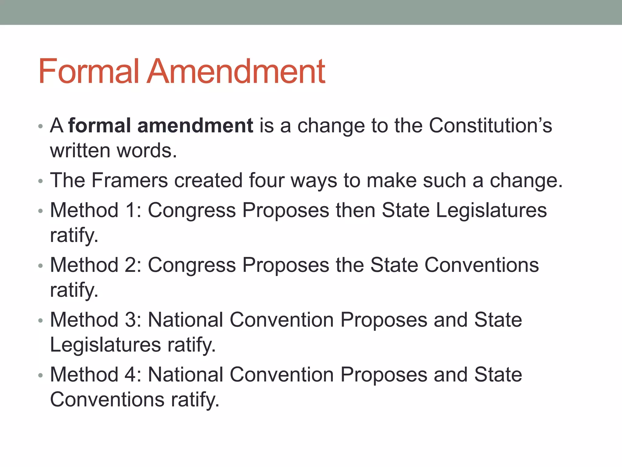 Chapter 3 The Constitution | PPT