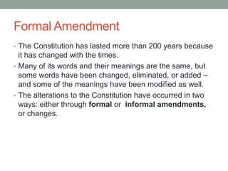 Chapter 3 The Constitution | PPTX