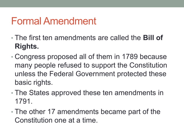 Chapter 3 The Constitution | PPT