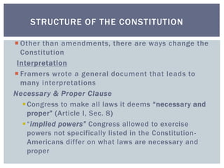 Chapter 3 the constitution | PPT