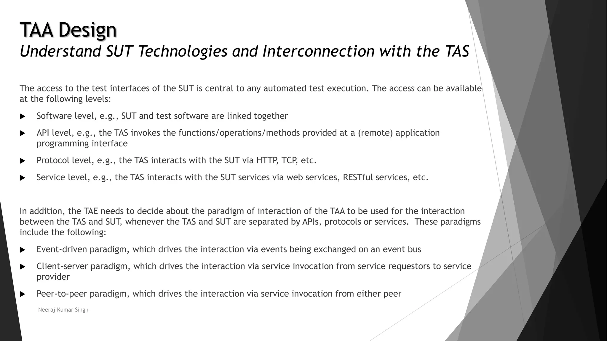 Chapter 3 The Generic Test Automation Architecture Pptx Computing