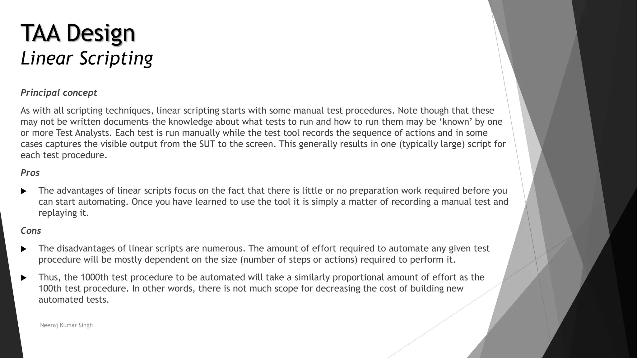 Chapter 3 The Generic Test Automation Architecture Pptx Computing