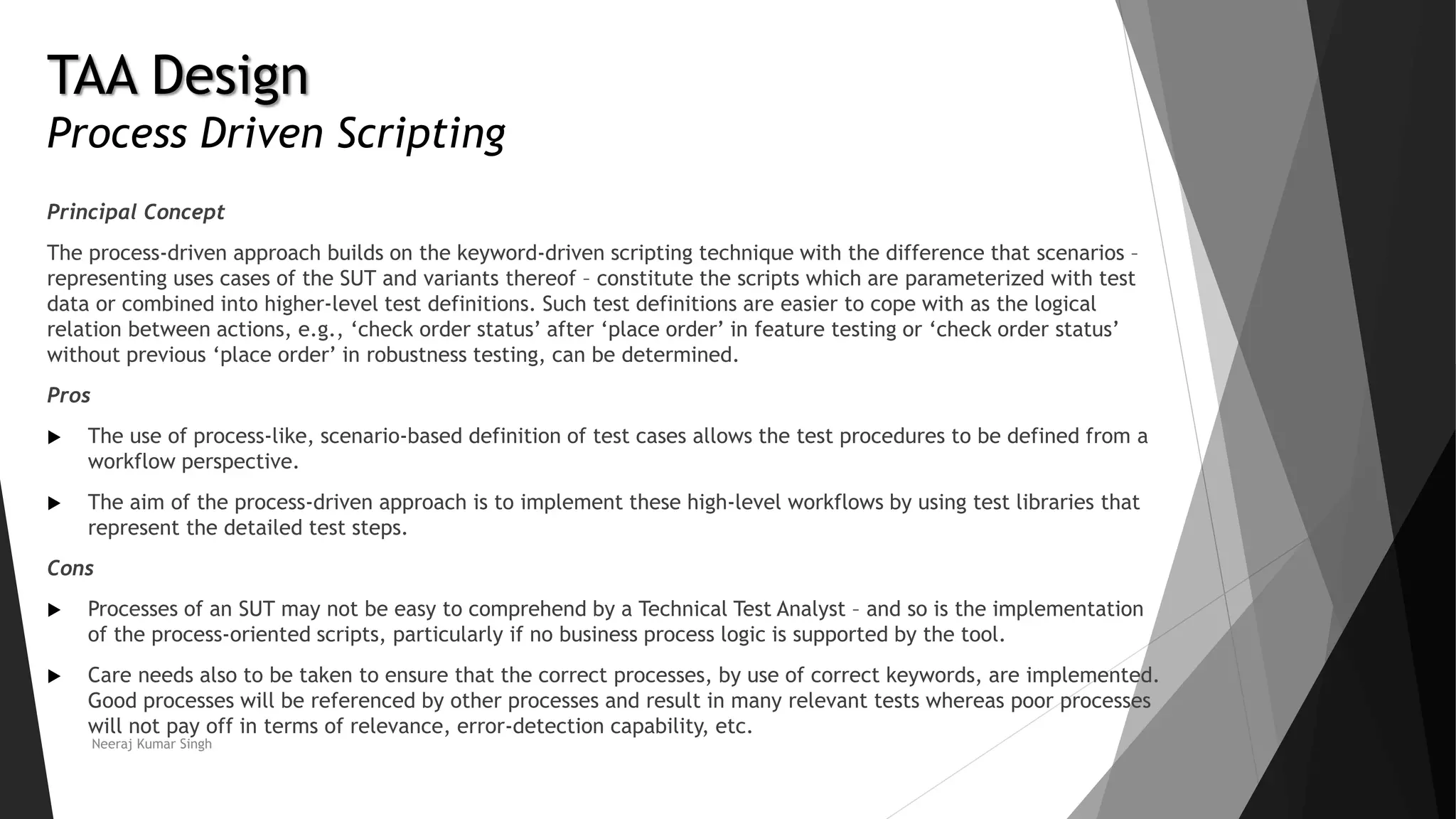 Chapter 3 The Generic Test Automation Architecture Pptx Computing