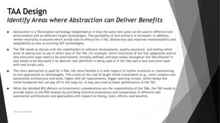 Chapter 3 - The Generic Test Automation Architecture | PPTX