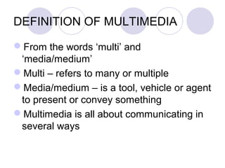 Chapter 3 The Role of Multimedia in Education | PPT