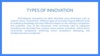 Chapter 3 - Types and Pattern of Innovation | PPT