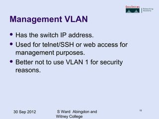 Chapter 3 vlans | PPT