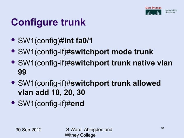 Chapter 3 vlans | PPT | Computer Networking | Computing